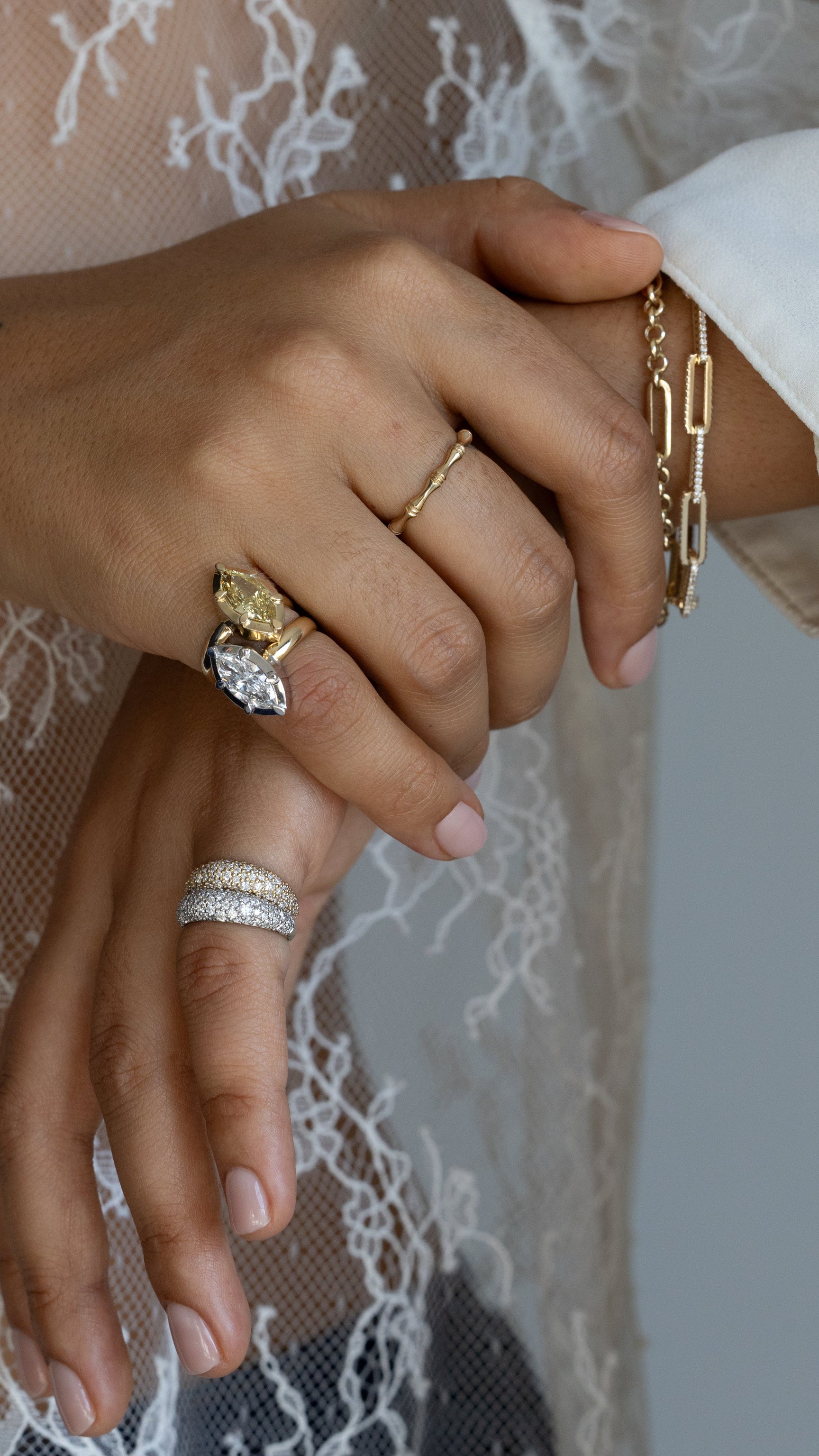 Mega Marquise Button Back Ring – Real Fine Studio